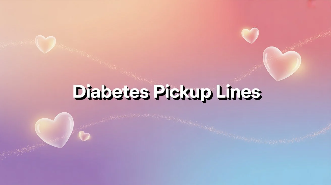 580+ Diabetes Pickup Lines